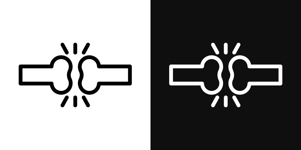 Bones icon set knee joint bone symbol human Vector Image