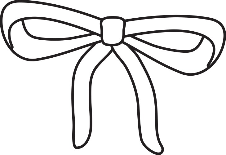 Cute ribbon cartoon Royalty Free Vector Image - VectorStock