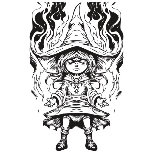 Malevolent infection phenomenon in black Vector Image