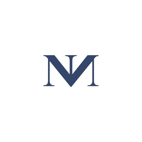 Nm initial logo Royalty Free Vector Image - VectorStock