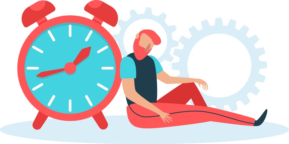 Time management concept Royalty Free Vector Image