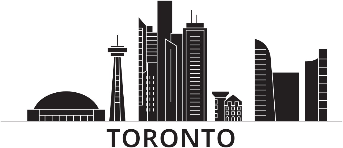 Toronto city Royalty Free Vector Image - VectorStock