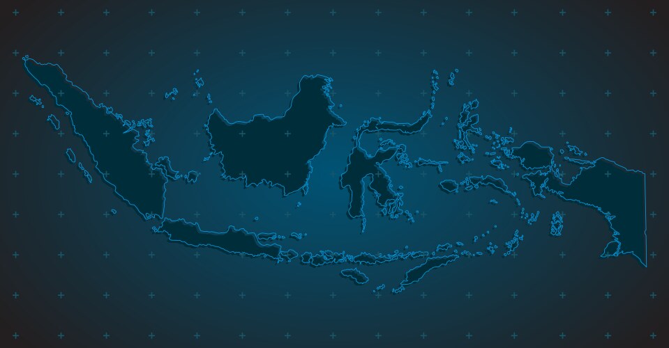 Template indonesia map and province aceh Vector Image