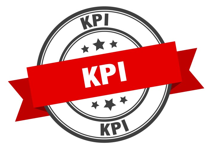 Kpi ribbon grunge band sign banner Royalty Free Vector Image