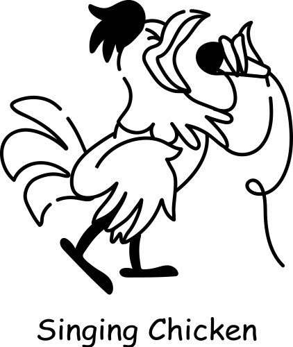Chicken Singing Vector Images (over 690)