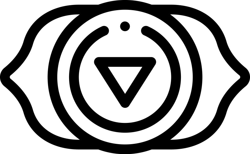 Asana icon thin linear style design isolated on Vector Image