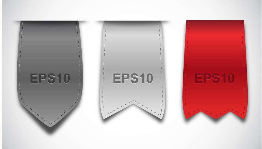 Ribbon bookmarks Royalty Free Vector Image - VectorStock