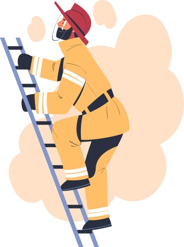 Fireman Ladder Climb Vector Images (79)