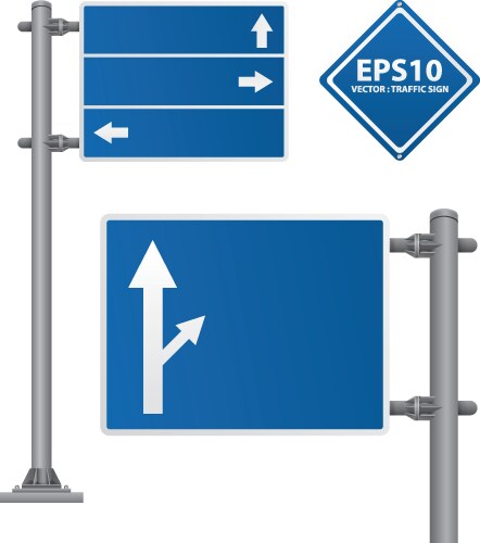 Road signs Royalty Free Vector Image - VectorStock