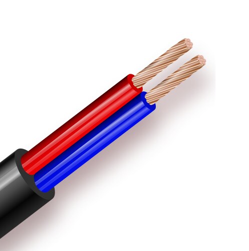 Poster with cartoon of electrical Royalty Free Vector Image