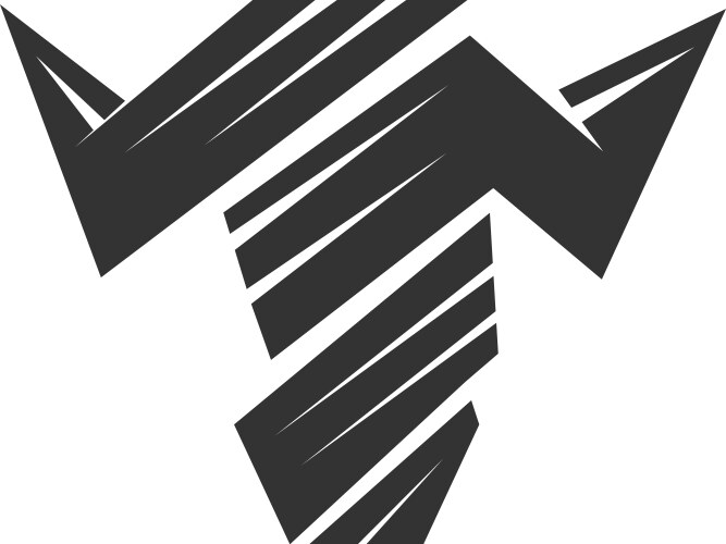 Bull run icon brand identity Royalty Free Vector Image