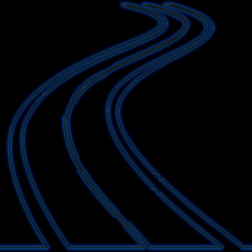 Continuous one single line drawing road concept Vector Image