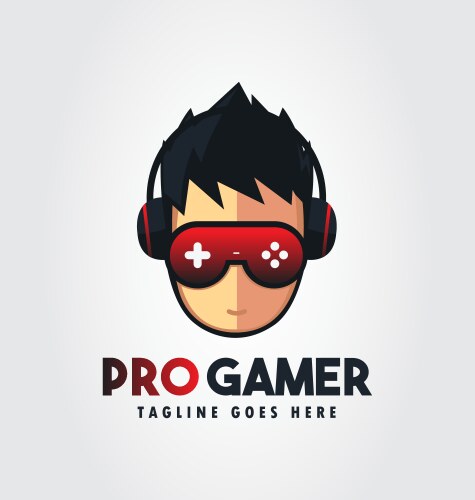 Pro gamer - gaming logo design template bundle Vector Image