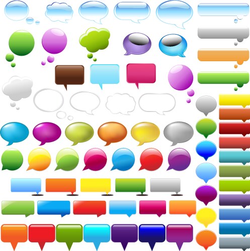 Dialog bubbles Royalty Free Vector Image - VectorStock