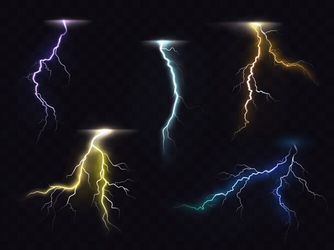 Lightning flash bolt Royalty Free Vector Image