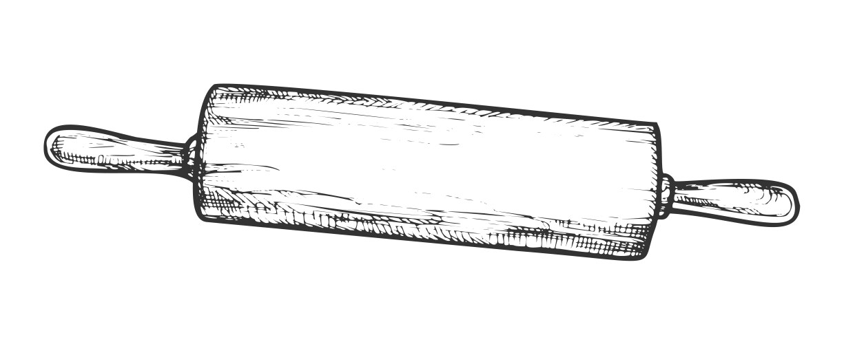 Pastry rolling pin Royalty Free Vector Image - VectorStock