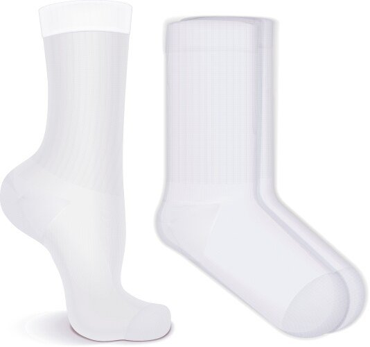 Pair of white socks icon Royalty Free Vector Image