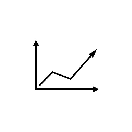 Graph digital marketing pie chart flat icon Vector Image