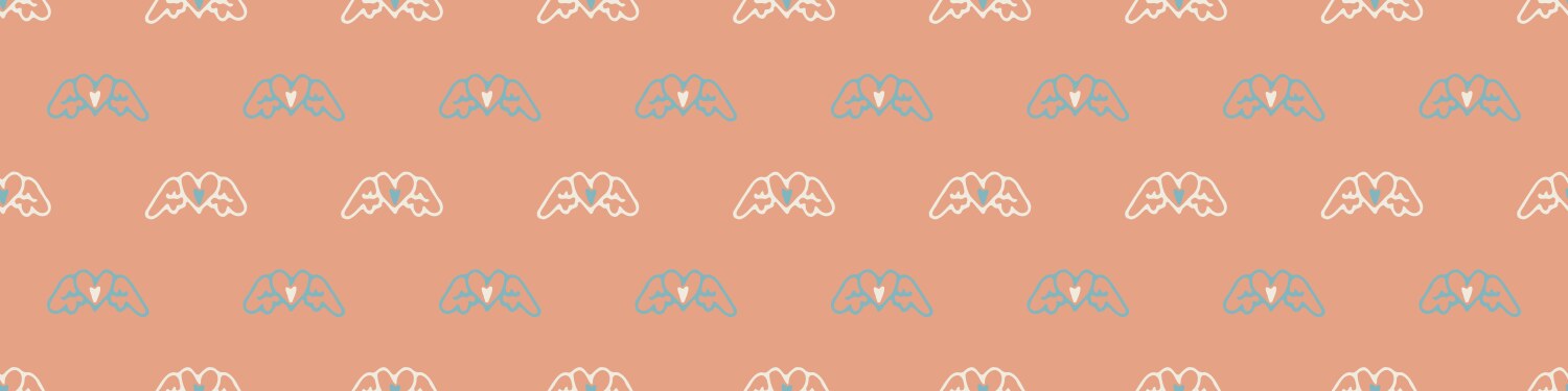 Gender neutral love heart seamless Royalty Free Vector Image