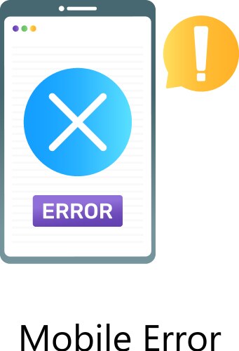 Qr error Royalty Free Vector Image - VectorStock