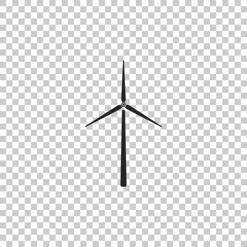 Realistic white wind turbine Royalty Free Vector Image