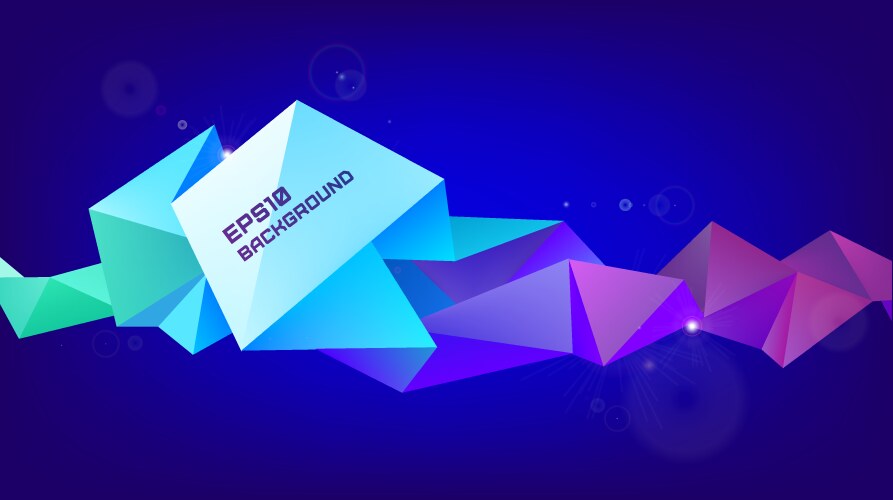 Geometric Shapes With Sample Text Abstract Vector Image