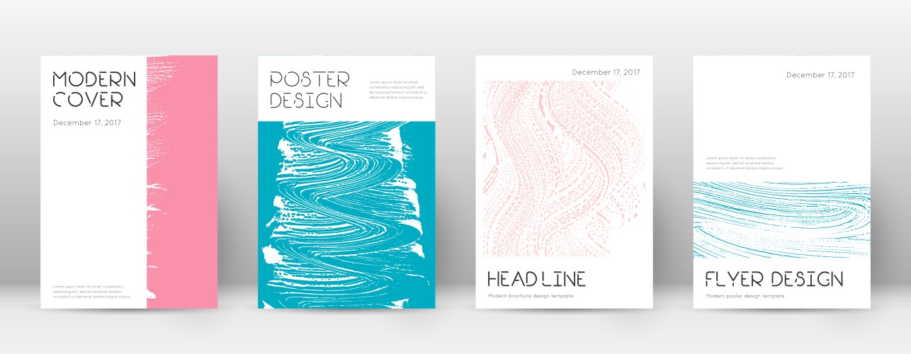 Cover page design template minimalistic brochure Vector Image