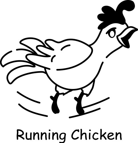 Chicken Running Vector Images (over 720)