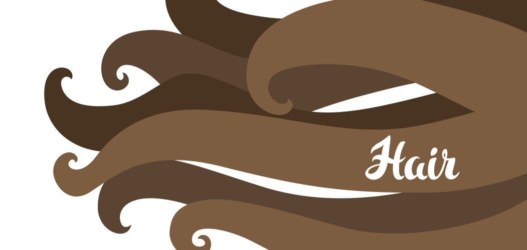 Curled hair strands Royalty Free Vector Image - VectorStock