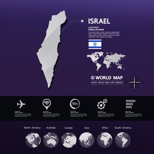 Israel Map Vector Images (over 3,200)
