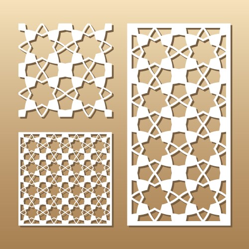 Laser cut panel Royalty Free Vector Image - VectorStock
