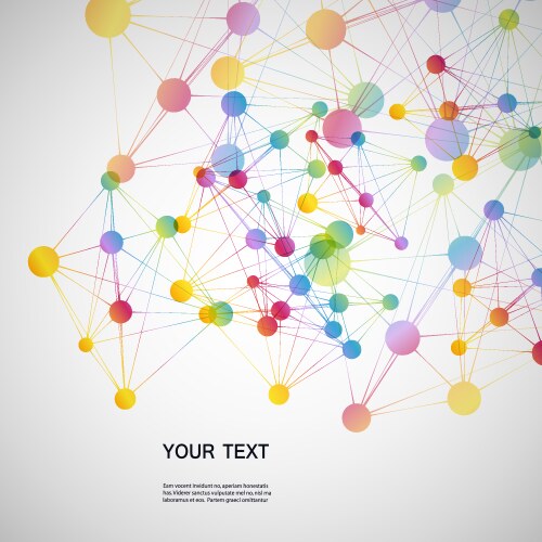 Network connection and dna eps10 Royalty Free Vector Image