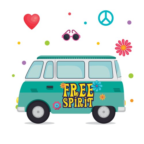 Hippie pattern Royalty Free Vector Image - VectorStock