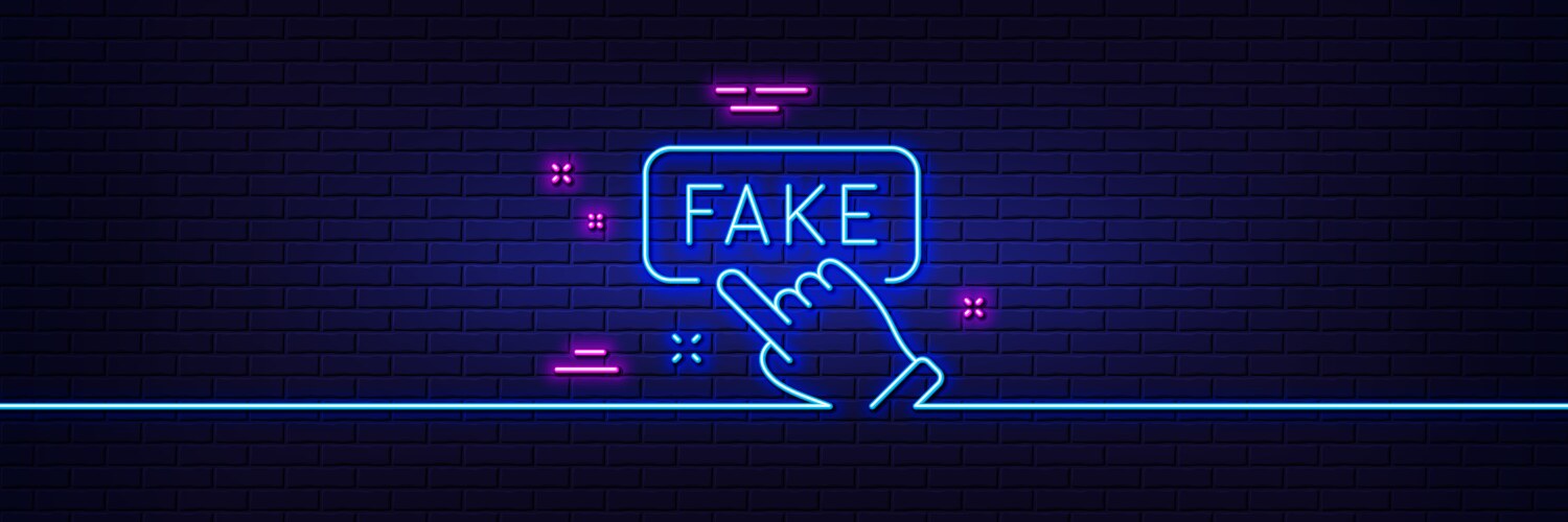 Fake information line icon propaganda conspiracy Vector Image