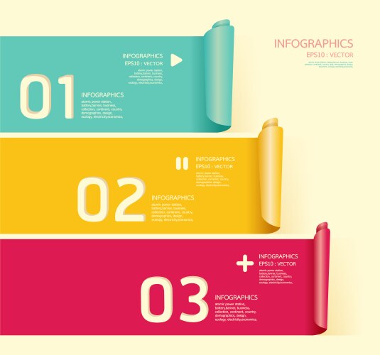 Modern soft color design template Royalty Free Vector Image