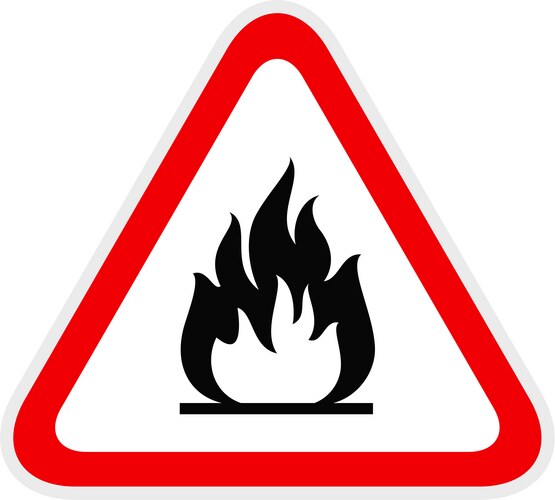 Fire warning signs Royalty Free Vector Image - VectorStock