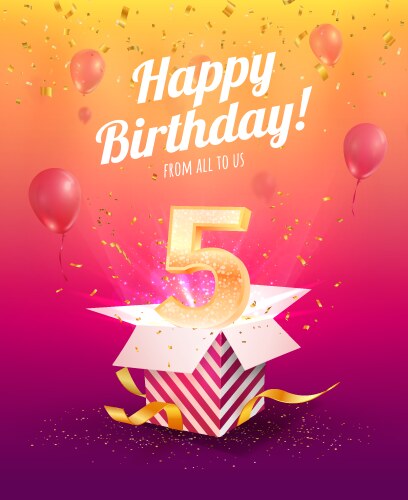 Five Years Vector Images (over 5,500)
