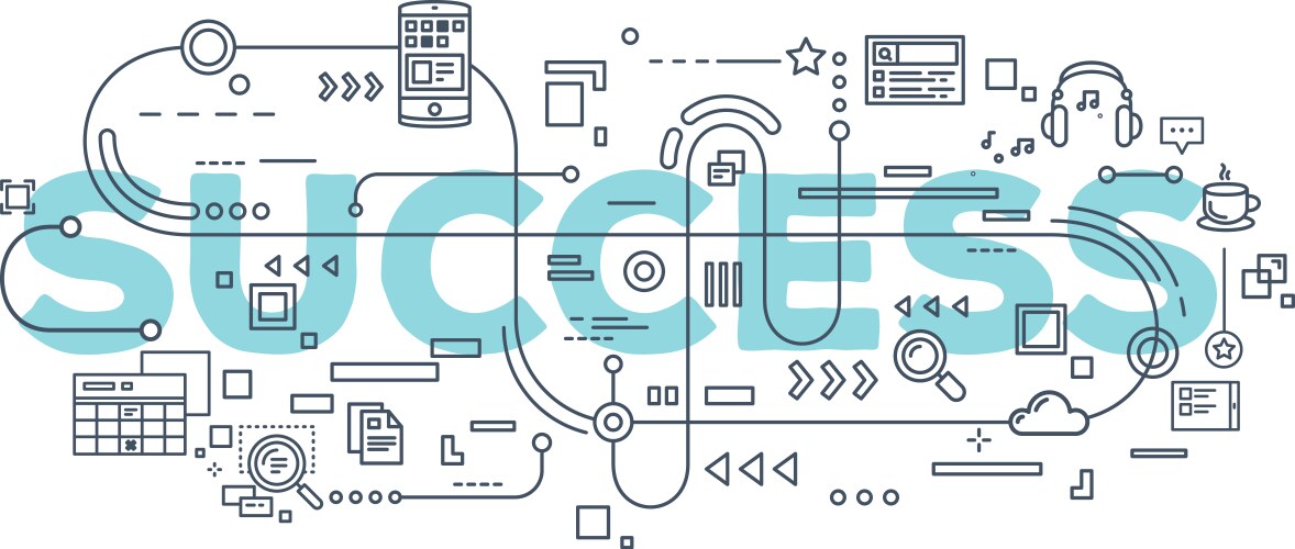 Knowledge word lettering Royalty Free Vector Image