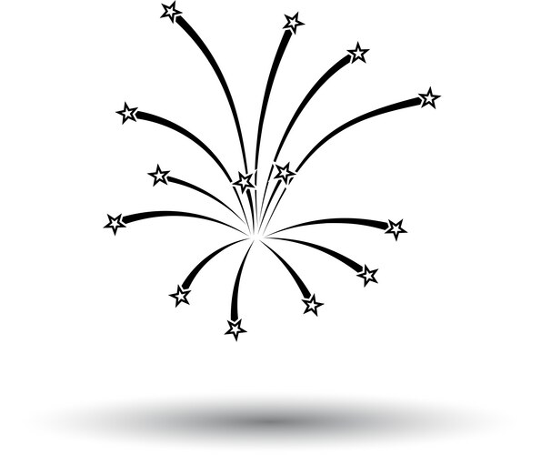 Fireworks icon thin light regular and bold style Vector Image