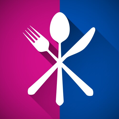 Fork holding whole cooked fish seafood restaurant Vector Image