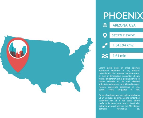 Map Arizona Phoenix Vector Images (over 280)