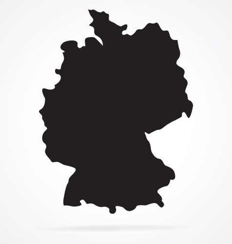 Muenchen grey county map bavaria germany Vector Image