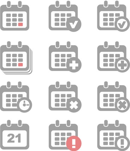 Calendar assignment and clock icon schedule Vector Image