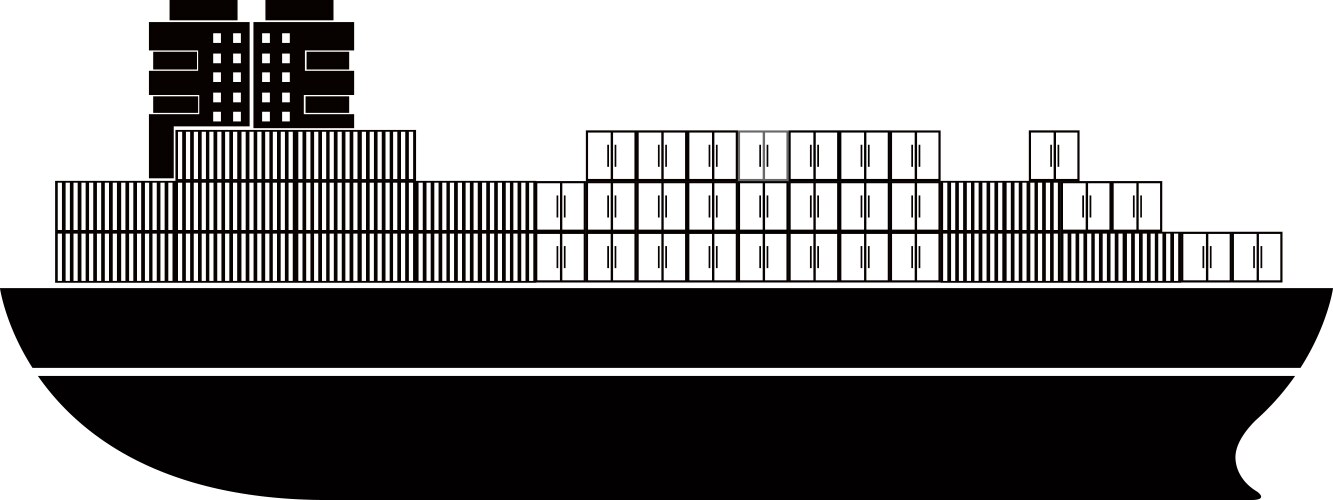 Large marine three-blade ship propeller side view Vector Image