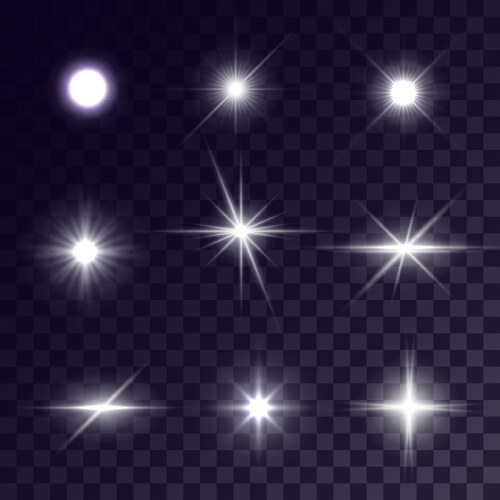 Transparent shining sun Royalty Free Vector Image