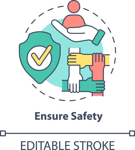 Security surveillance safety concept Royalty Free Vector