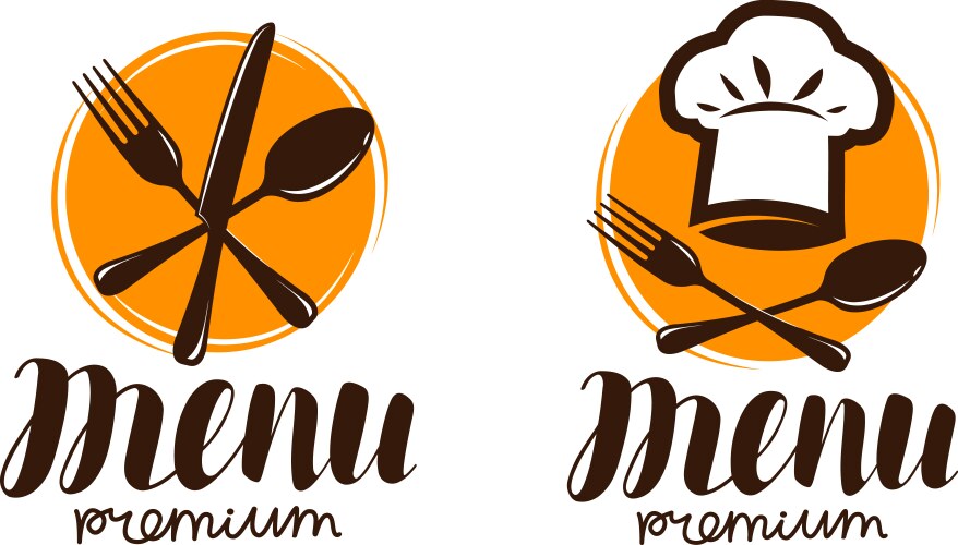 Cook chef logo or label restaurant concept Vector Image