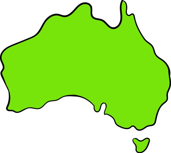 Australia Cartoon Map Vector Images (over 1,300)
