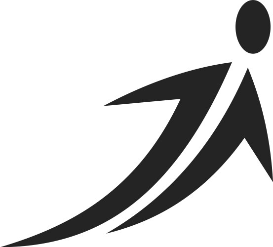 Movement logo template isolated brand identity Vector Image