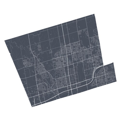 Quebec map detailed city poster Royalty Free Vector Image